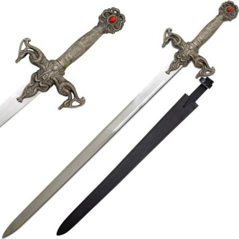 Medieval Warrior Handmade Fantasy Serpentine Sword with Case SKU KT-18 ...