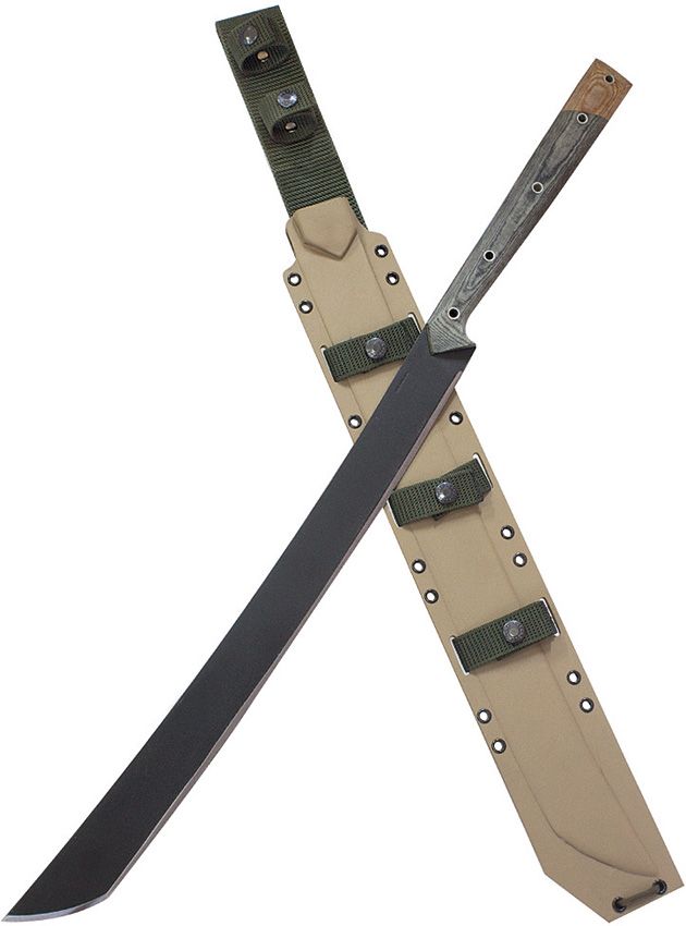 Condor Full Tang Yoshimi Machete w/Sheath Black 1075 High Carbon Steel ...