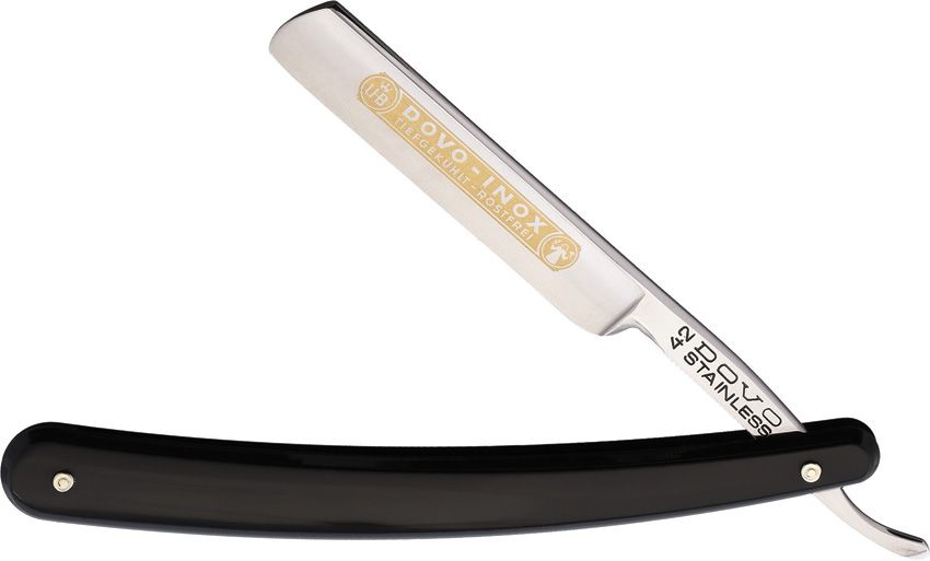 Dovo Inox Straight Razor 3/8" 1.4034 Stainless 24K Gold Plated French ...