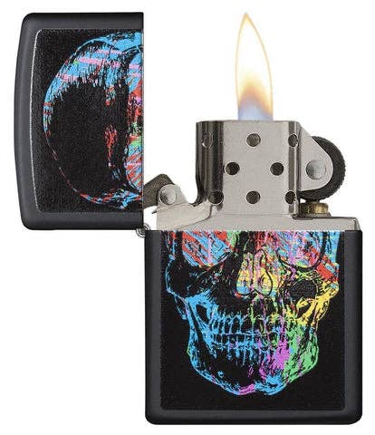 Zippo 218 Skull Lighter SKU 28042-000003 – Highlander Knives and Swords