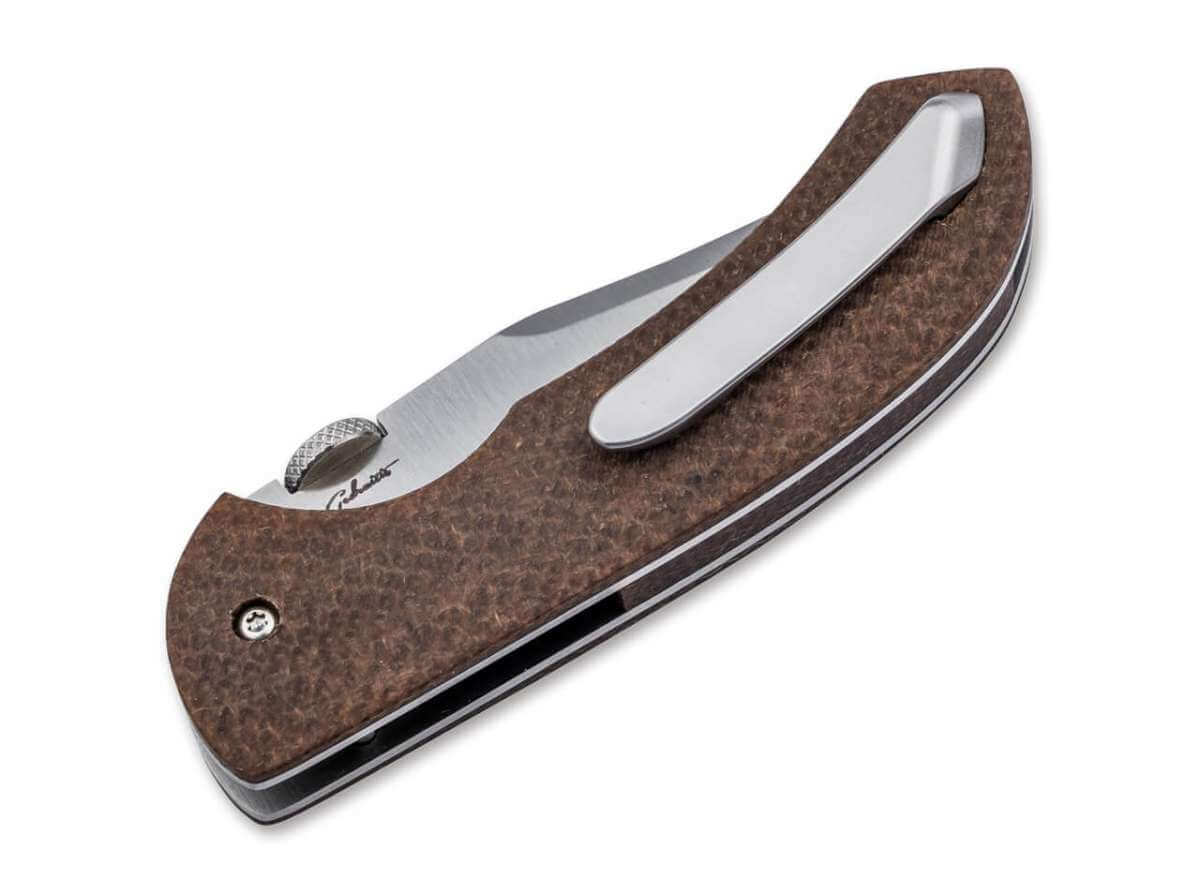 Boker Gedraitis Pocket Bowie Knife Burlap Micarta SKU 01BO508 – Highlander Knives and Swords