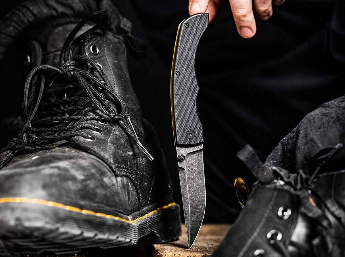 Boker Plus Poke Folding Knife D2 Black Stonewash/G10 Handle SKU 01BO63 ...