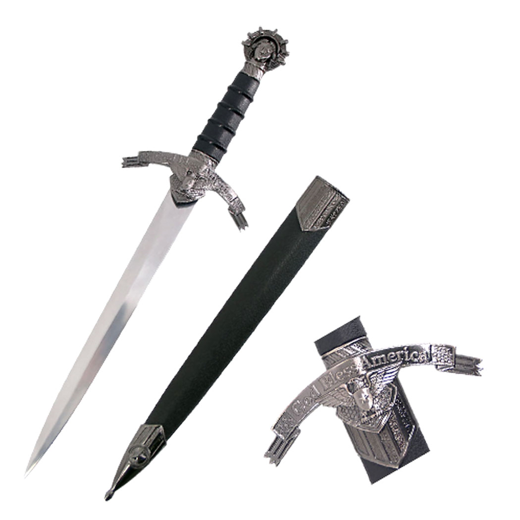 Defender Medieval Roman Dagger Eagle Pattern Handle w/Scabbard SKU 142 ...