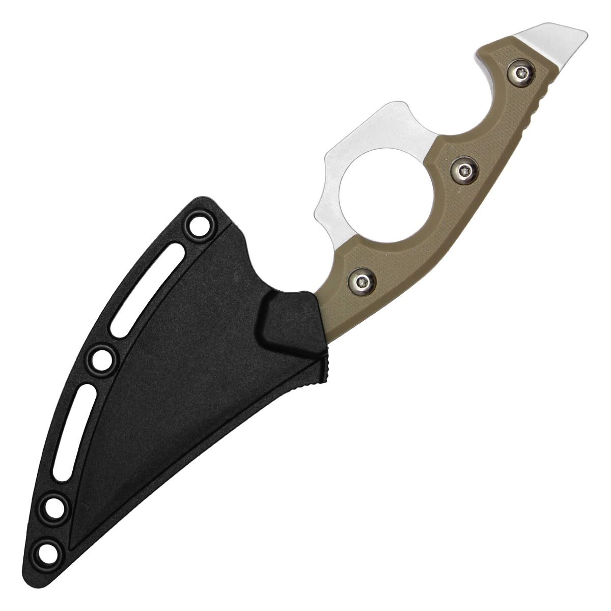Wartech Tactical Knuckle Knife w/Sheath Desert Tan SKU HWT299DE ...