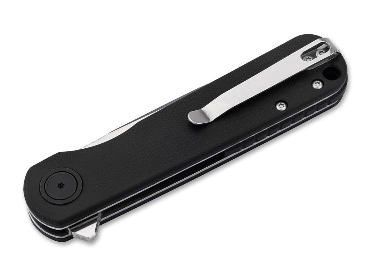 Boker Magnum Braddock Liner Lock 440B Drop Point SS Blade/Black G10 Ha ...