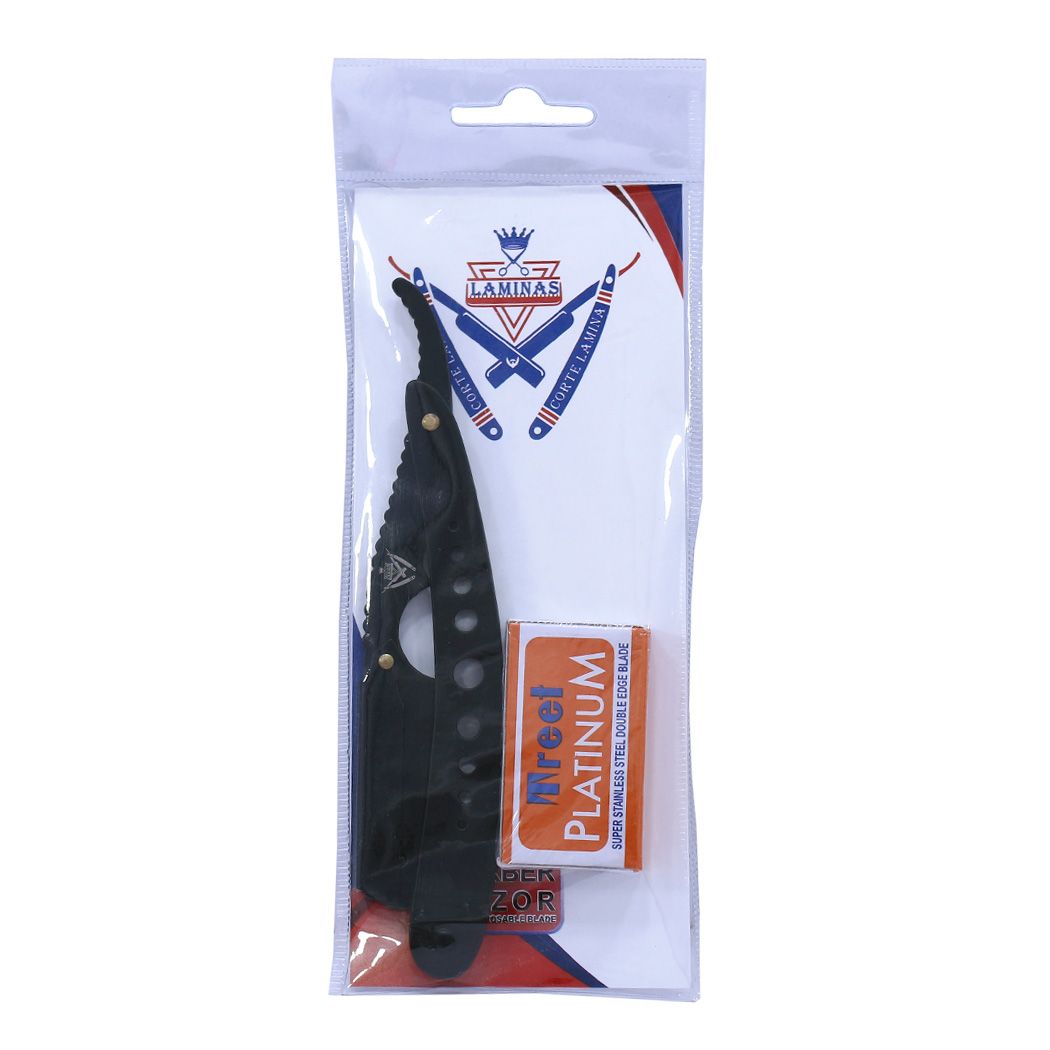 Professional Salon Straight Razor Ring Style comes with 10 Double Edge ...