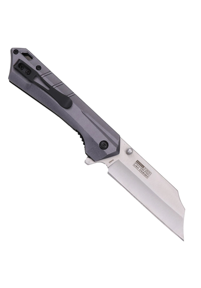 Tac Force Spring Assist Knife 3Cr13 SS Blade/Gray Alum. Handle SKU TF ...