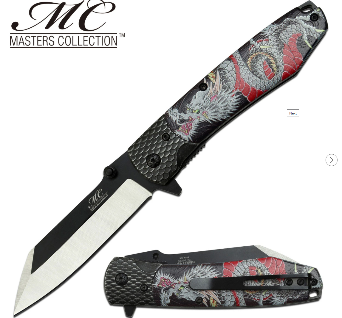 Masters Collection MC-A048BK Spring Assisted Knife – Highlander Knives ...